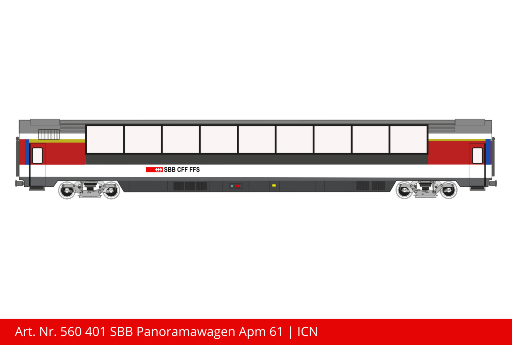 SBB Panoramawagen Apm 61 | Kiss Modellbahnen Schweiz GmbH