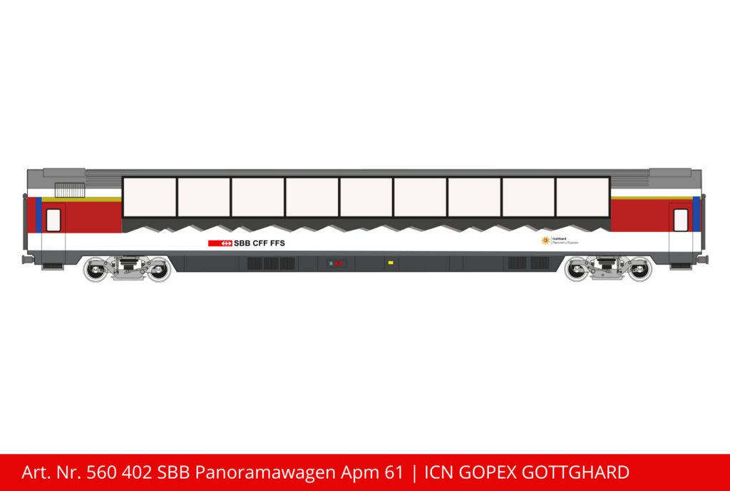 SBB Panoramawagen Apm 61 | Kiss Modellbahnen Schweiz GmbH